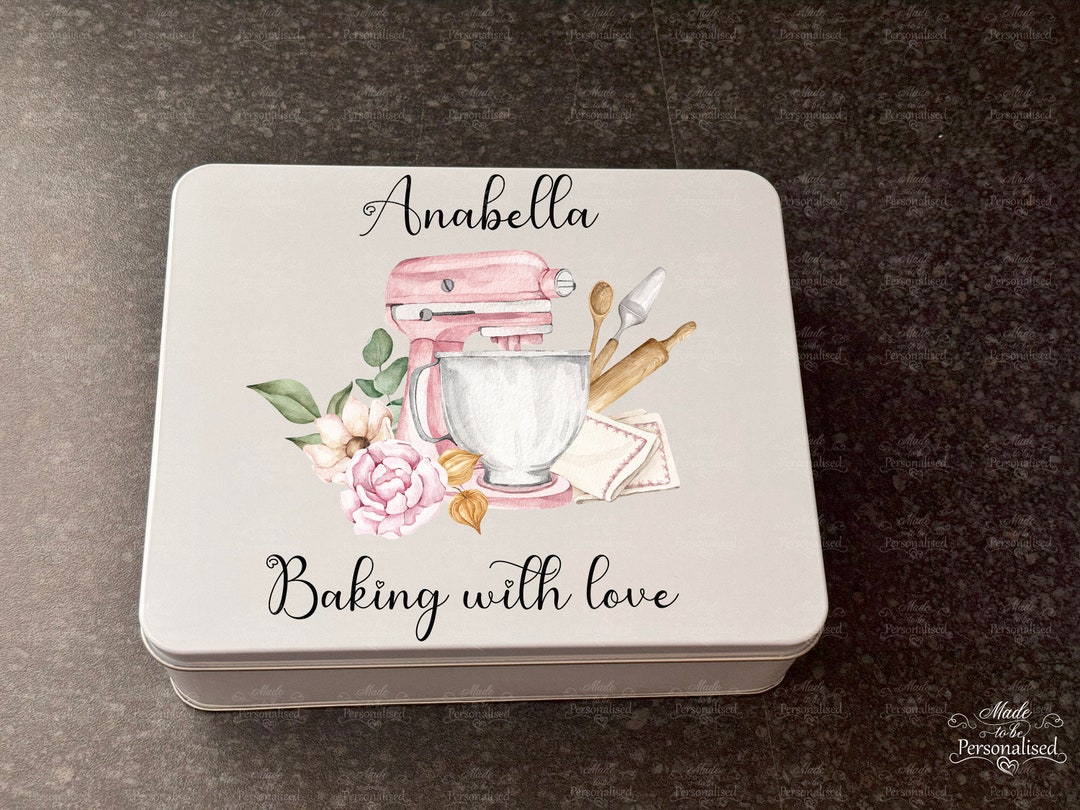 Cake Tin & Kids Baking Set Baking With Love Kitchen Baking - Etsy UK