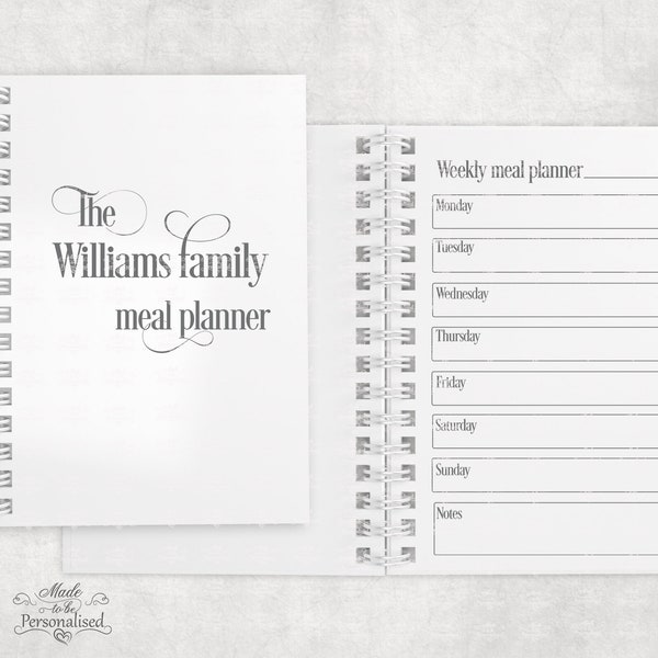 Meal Planner Journal - Etsy