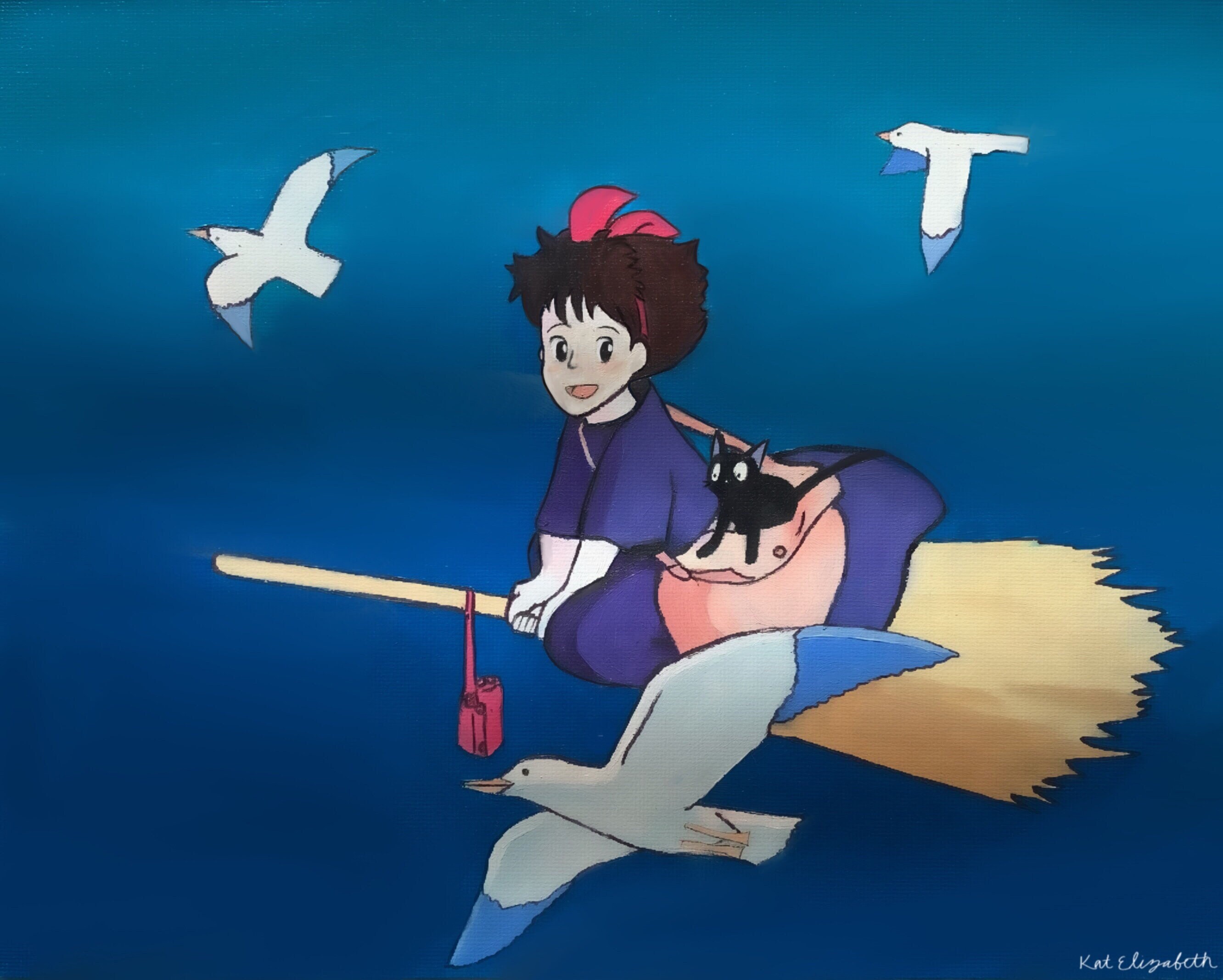 Kikis Delivery Service Flying
