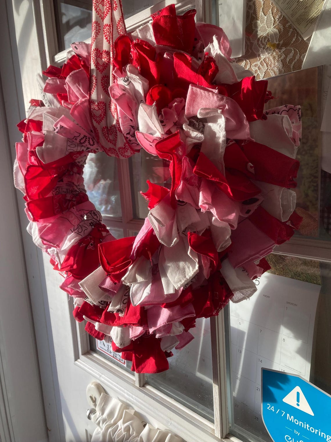 Bandana Valentine’s Heart Wreath - Etsy