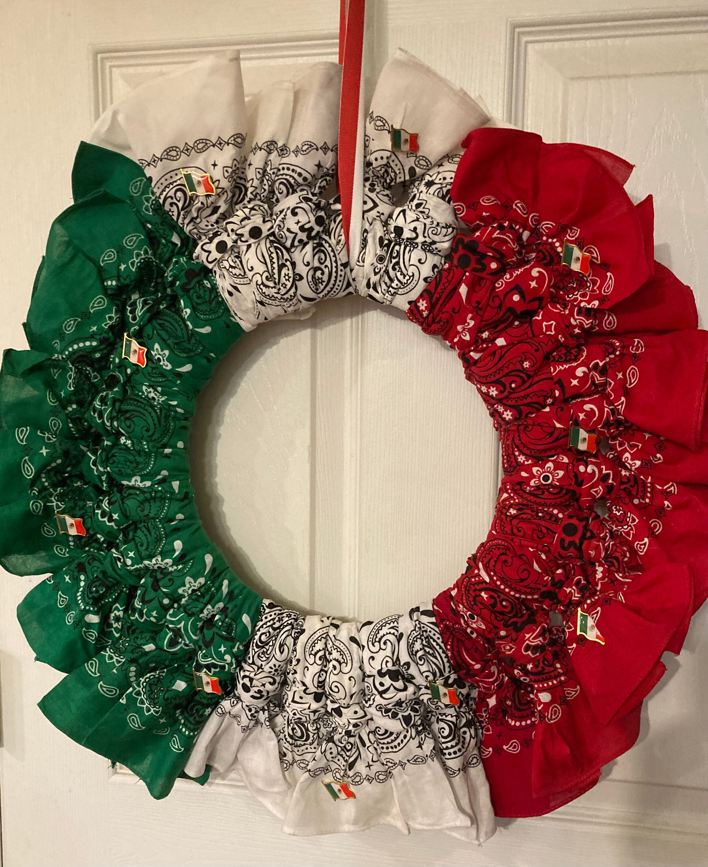 Mexican Flag Wreath - Etsy