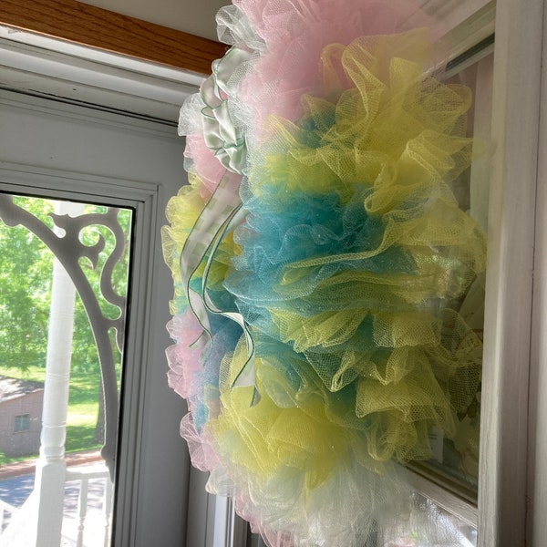 Spring Tulle Wreath - Etsy