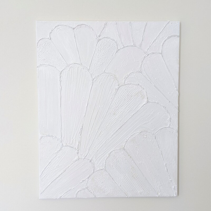 Shell Art on Canvas - Etsy