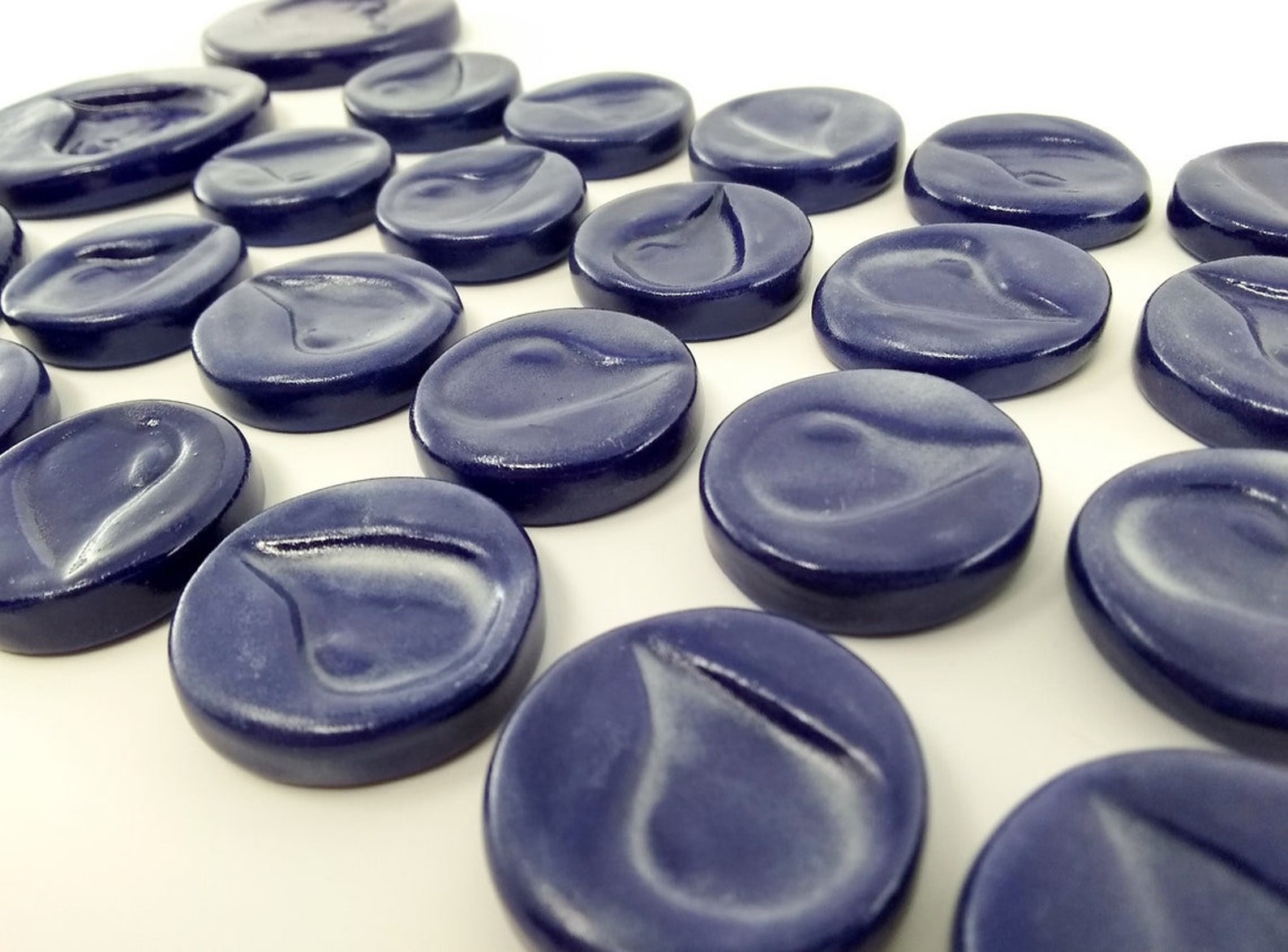 24 Pc. Life Counter Set Glossy Island Handmade Ceramic - Etsy