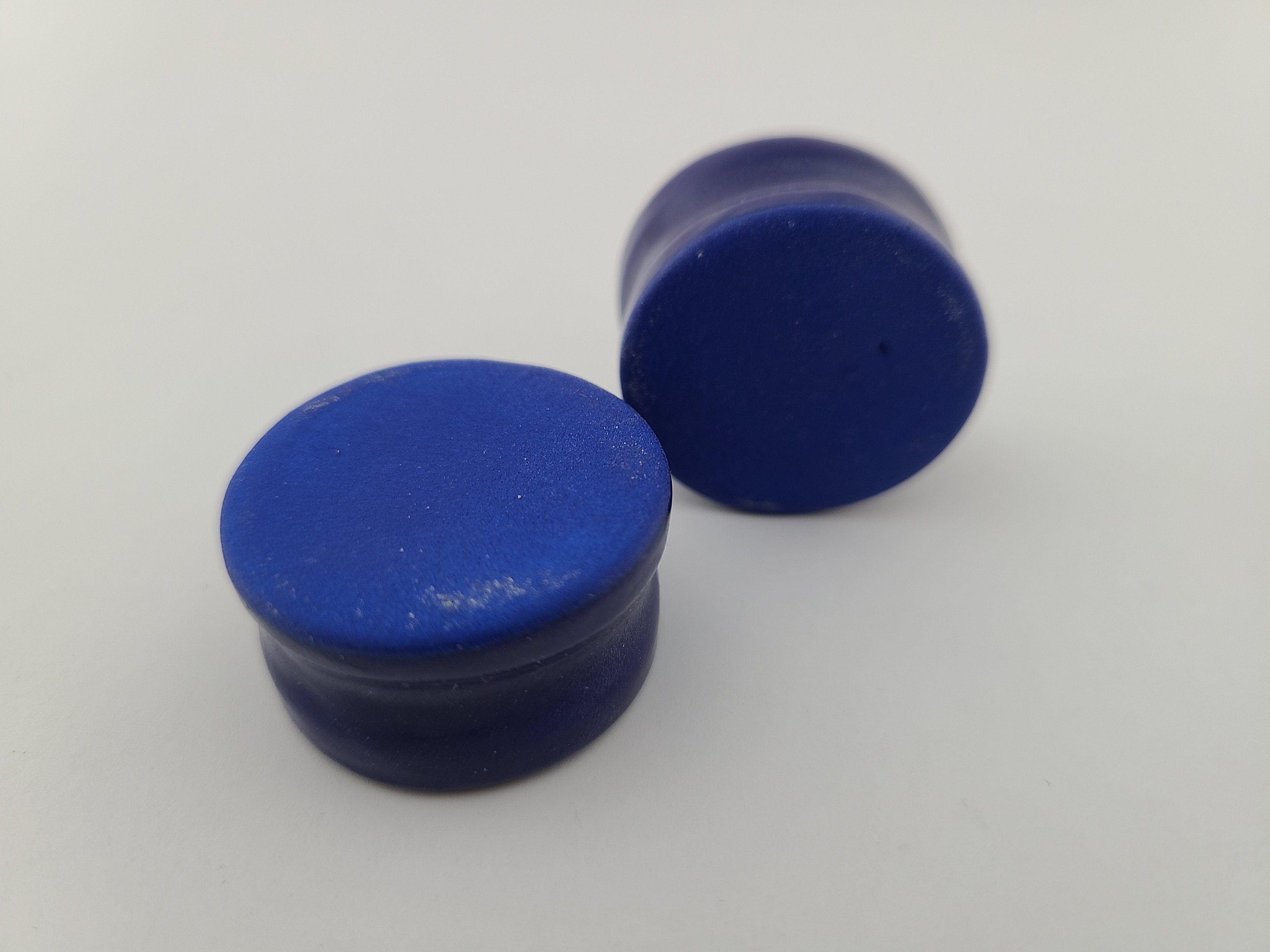 26mm GAUGE PLUGS EARRINGS Mtg Blue Islands Handmade Ceramic 558 - Etsy