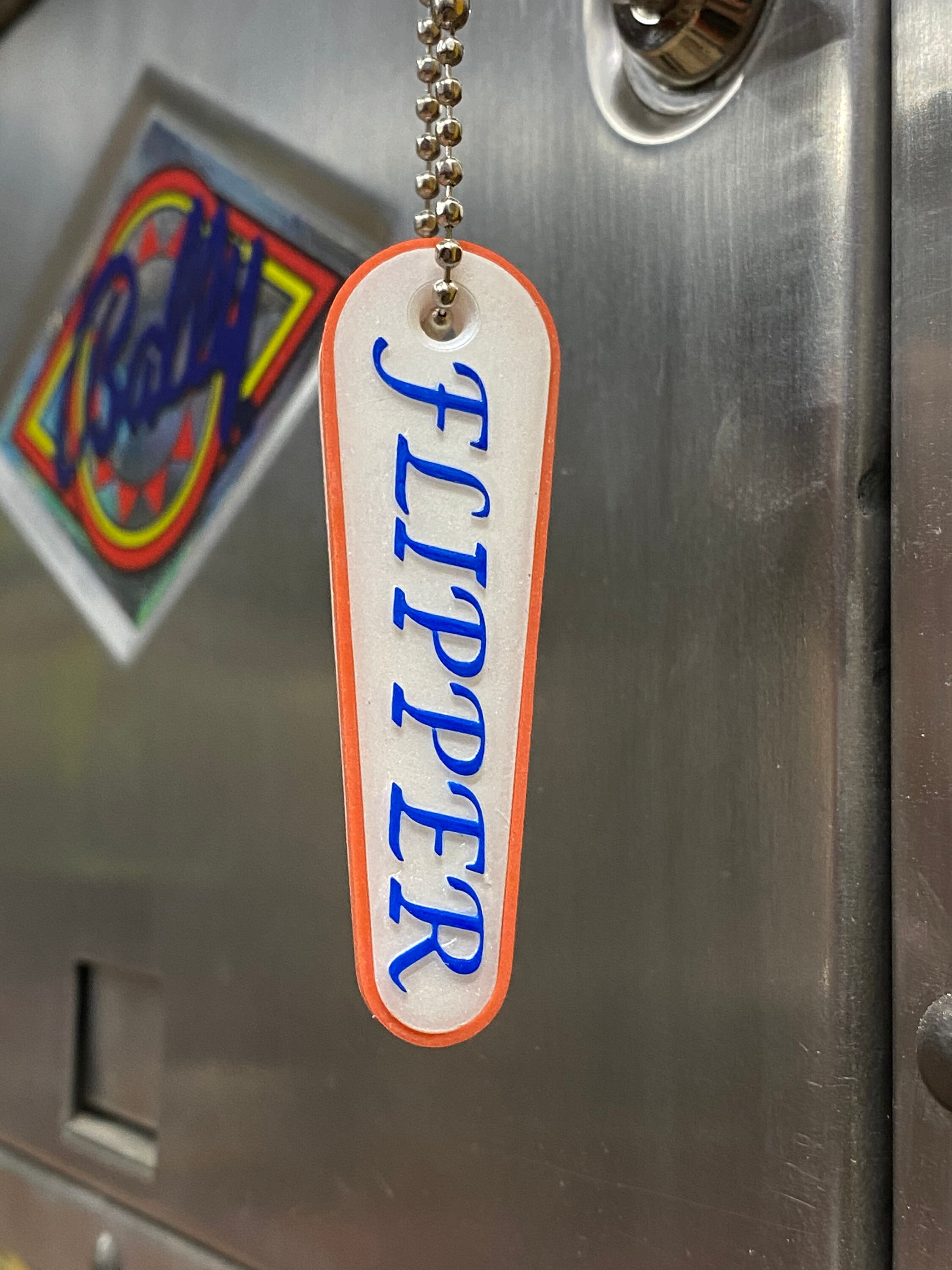 Pinball flipper keychain | Etsy