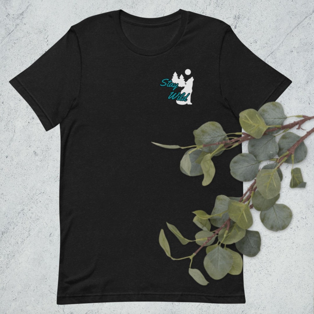 Stay Wild Howling Wolf T-shirt, Country Western Shirt, Couples Nature ...
