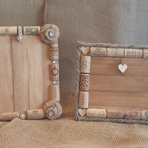 Wine Cork Picture Frame Set, Wine Decor, Wine Lovers, Wine Picture ...