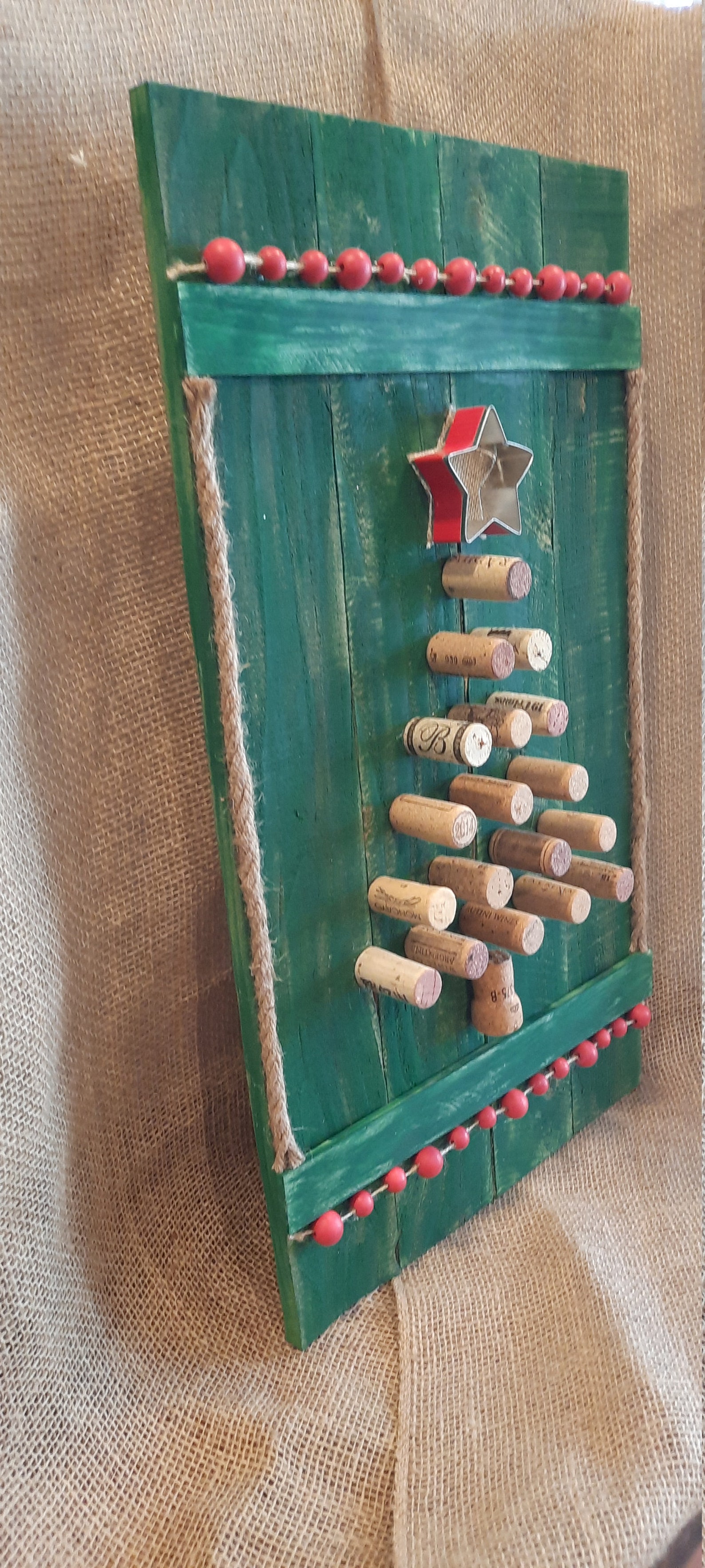 Christmas Tree Sign, Christmas Tree Wood Sign, Wine Cork Tree ...