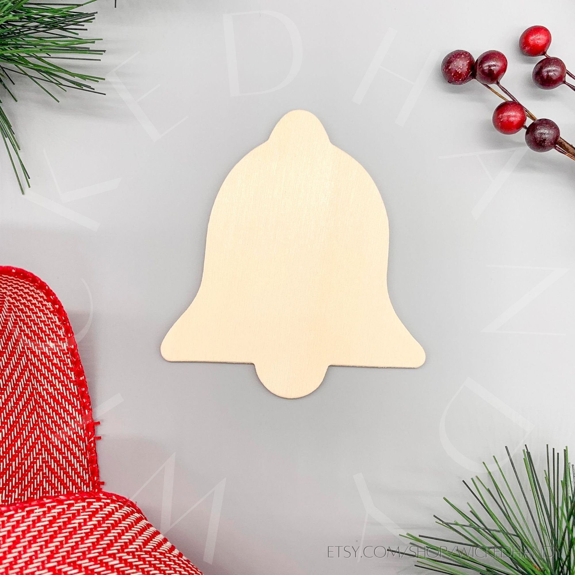 Wooden Bell Shape Cutouts Wood Bell Blank for Ornaments or - Etsy