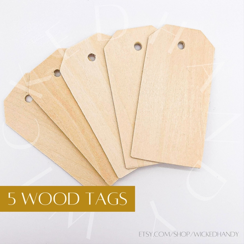 Small Wood Tags - Etsy