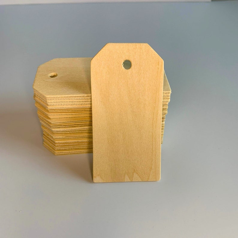 Unfinished Wood Tags Wooden Tags Blank Craft Tags Wood Tags - Etsy