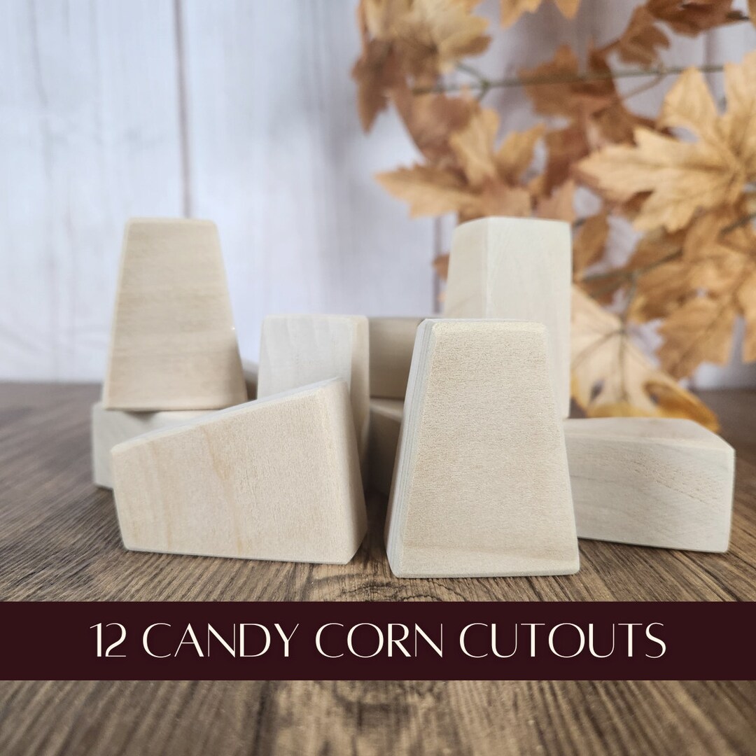 Set of 12 Candy Corn Cutouts, DIY Tiered Tray Fall, DIY Fall Crafts ...