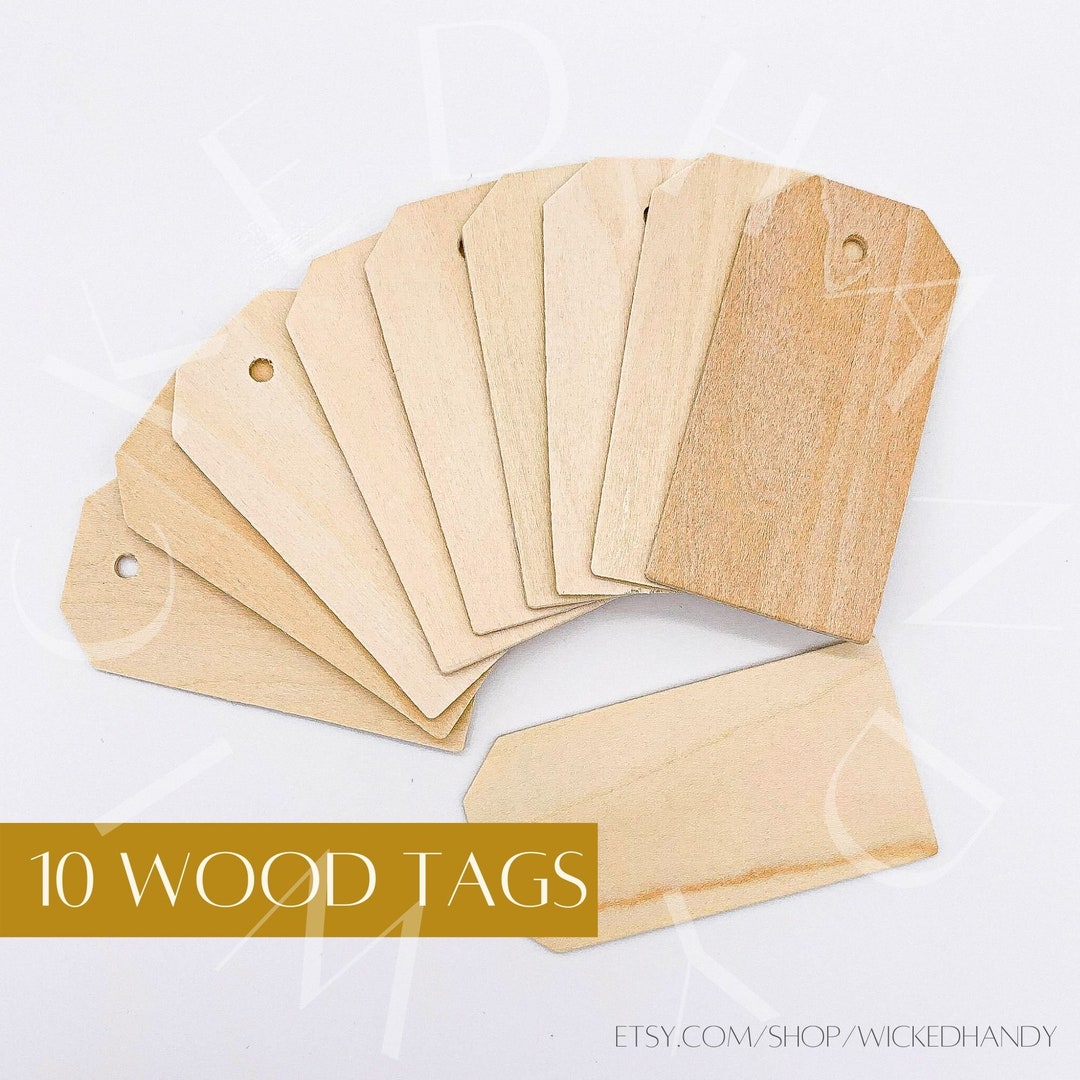 Unfinished Wood Tag, DIY Gift Tags, Wooden Tag Blanks, Wood Tags for ...