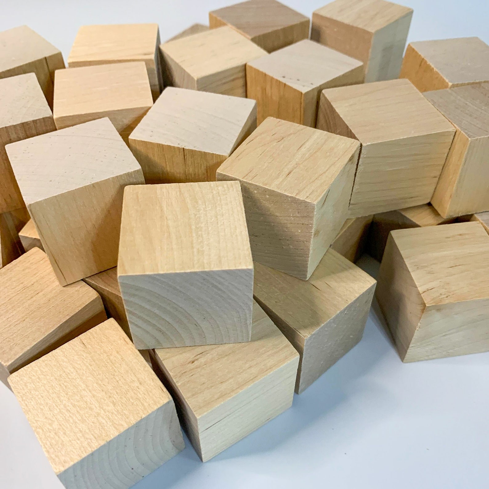 1.5 Inch Wood Blocks Bulk Wood Crafting Blocks Unfinished - Etsy