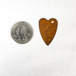 Rustic Rusty Tin Hearts: Metal Embellishments, DIY Crafts (3/4" Wide ...