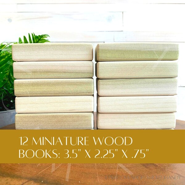 Wood Mini Books - Etsy