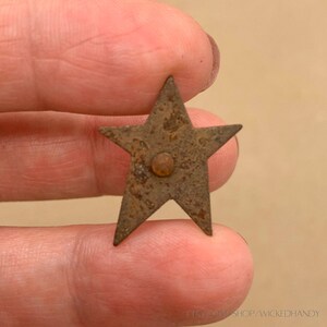 Rusty Metal Stars: Primitive Craft Embellishments (1 Inch) - Etsy