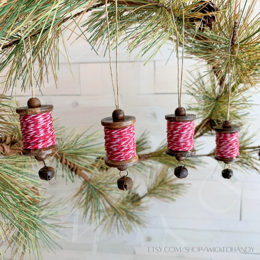 Sewing Christmas Ornament Spool Ornaments for Christmas - Etsy