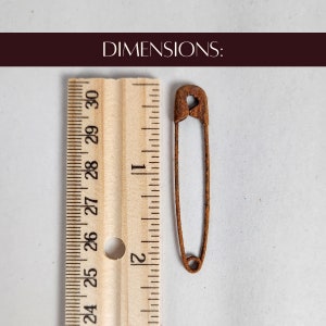 Rusty Safety Pins, Primitive Craft Supplies, Rusted Metal Supplies ...