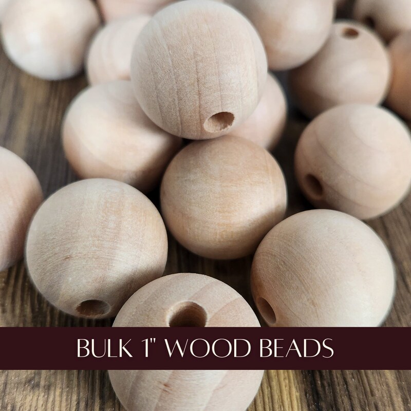 Round Wooden Beads - Etsy