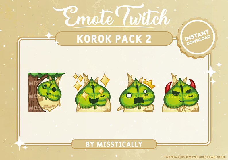 Korok Emote Bundle 2 Zelda Emote Twitch Emote the - Etsy