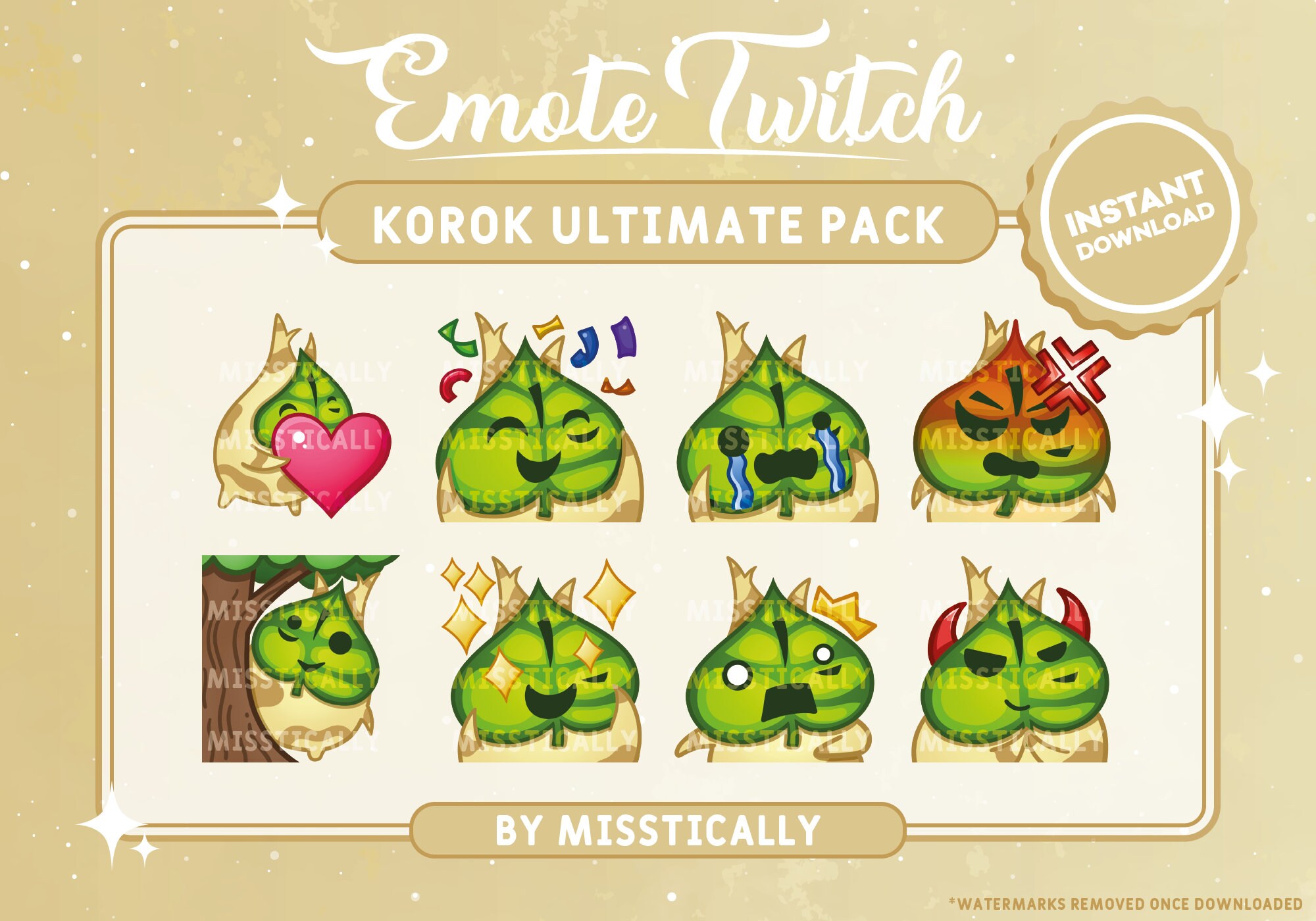 Korok Emote Ultimate Pack Zelda Emote Emote Twitch the - Etsy Canada