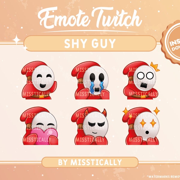 Shy Guy Twitch - Etsy