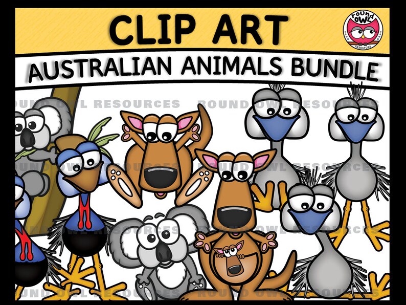 Australian Animals Clipart - BUNDLE - Etsy