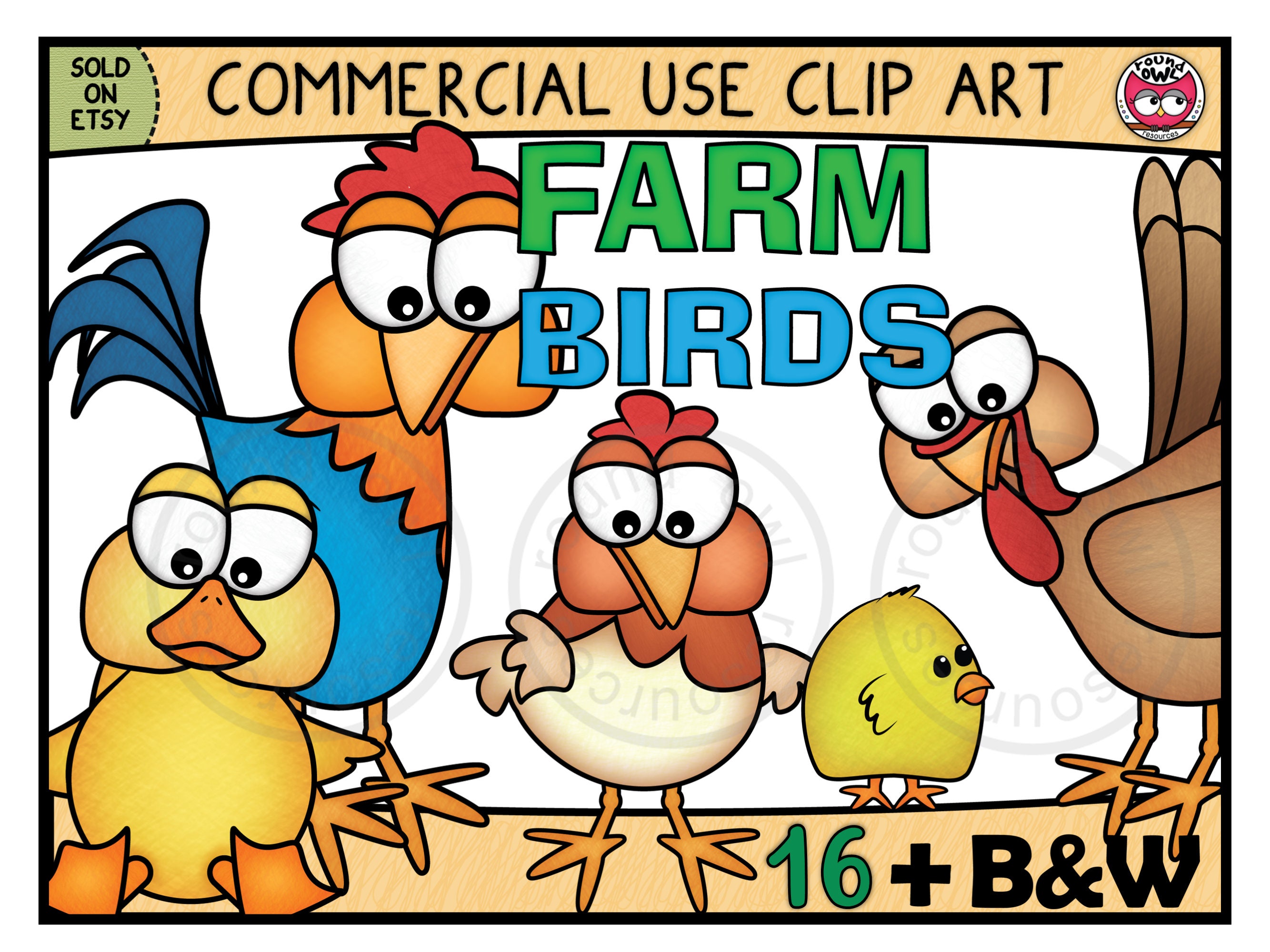 Farm Clipart BUNDLE - Etsy