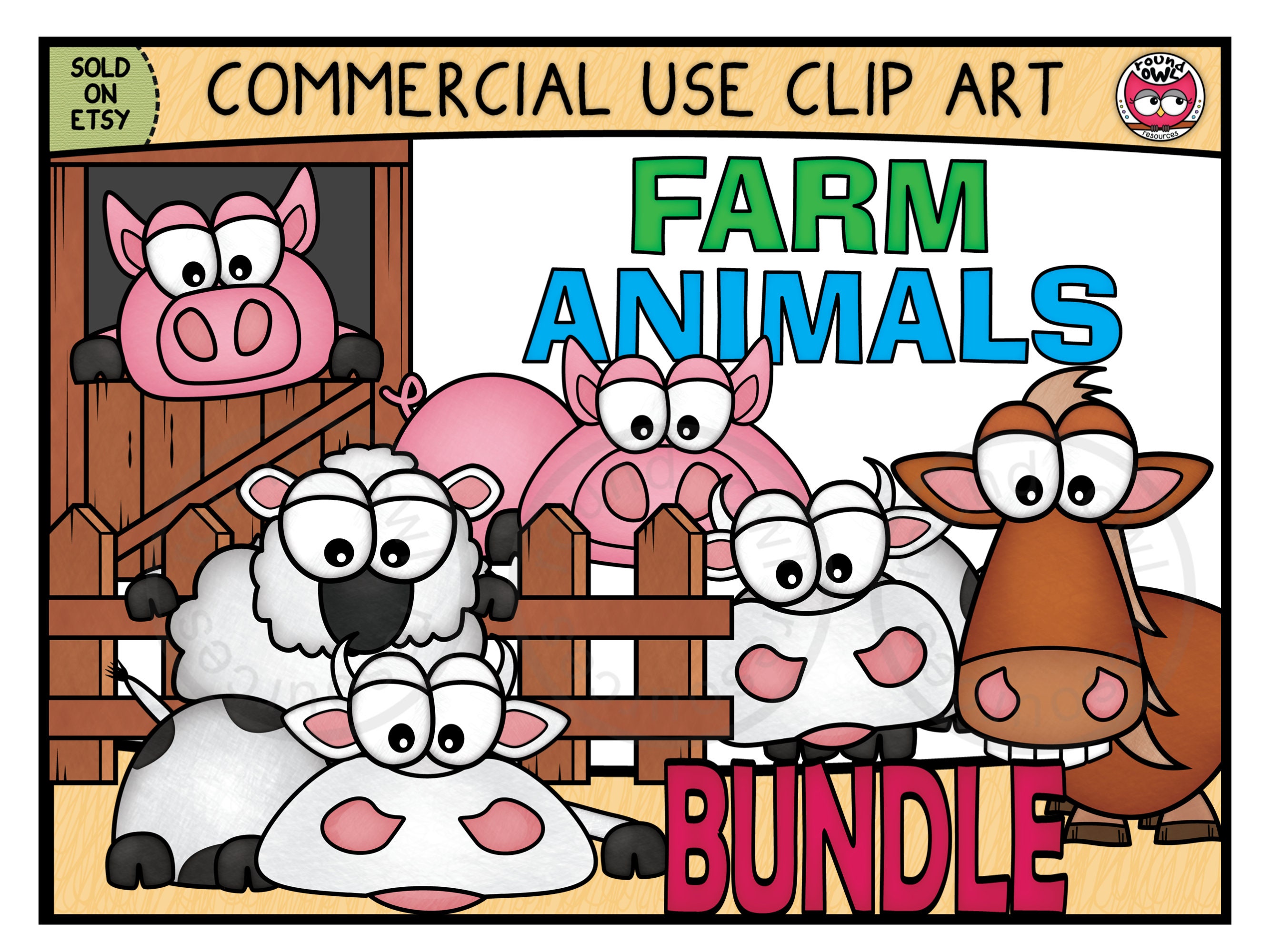 Farm Animals BUNDLE - Etsy