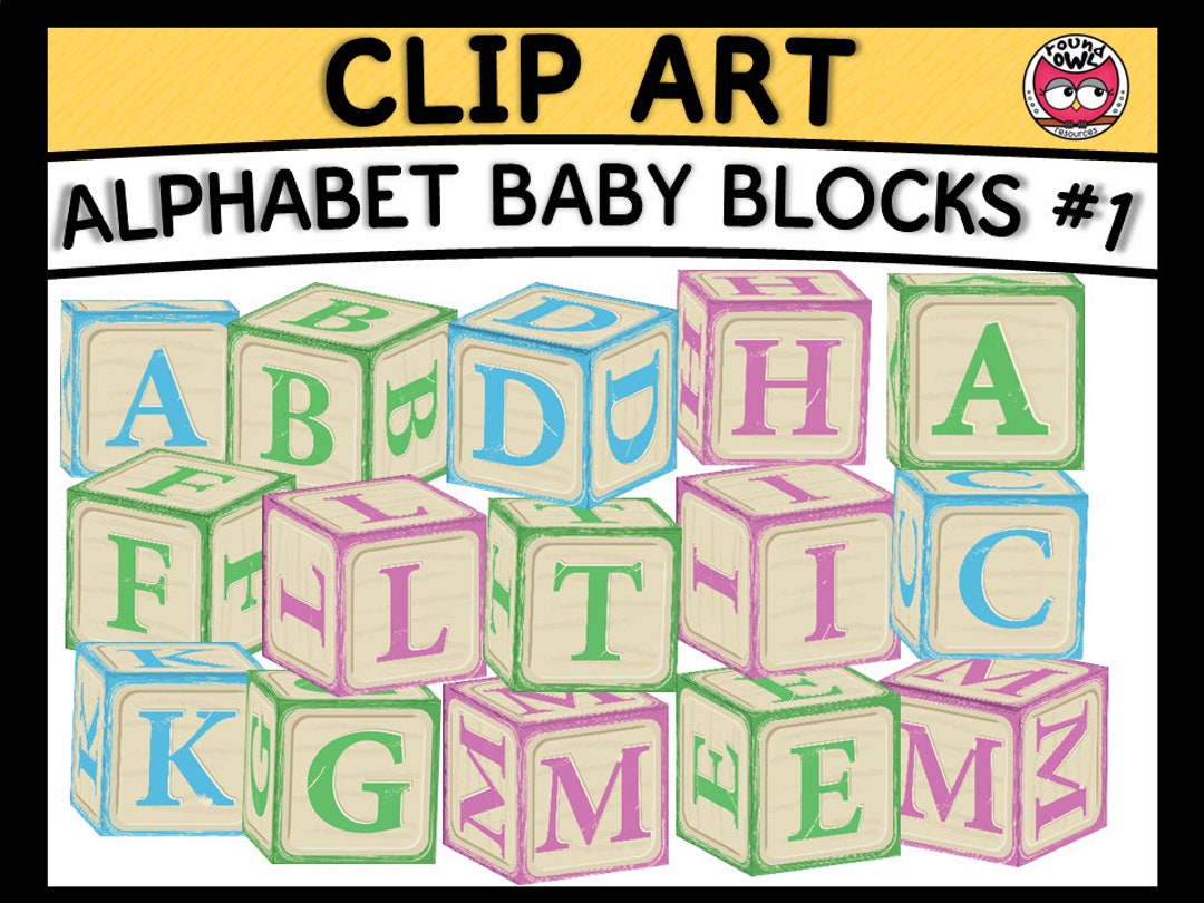 Alphabet Baby Blocks #1 - Etsy