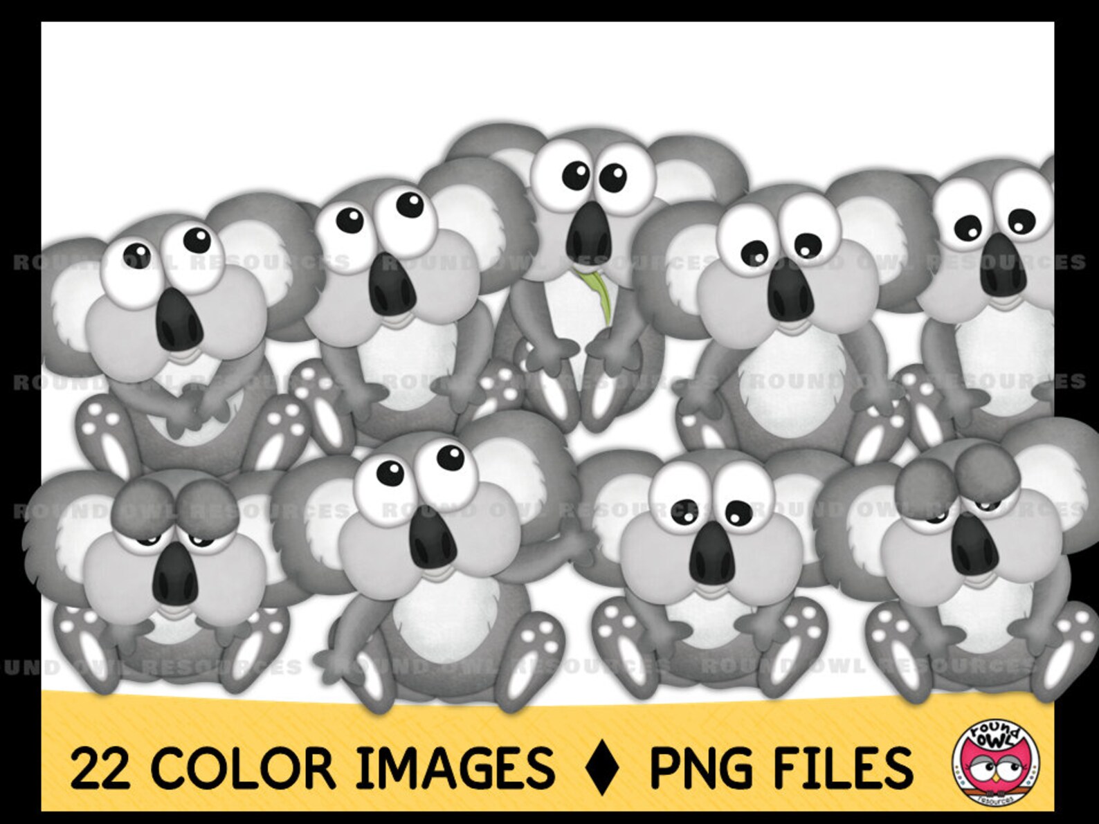 Australian Animals Clipart - Koala - Etsy