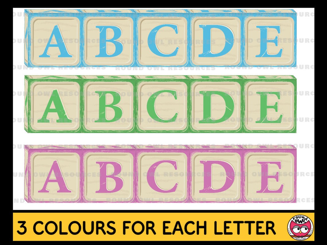 Alphabet Baby Blocks #1 - Etsy