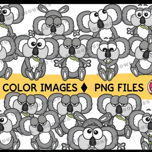 Australian Animals Clipart - Koala Outlined - Etsy