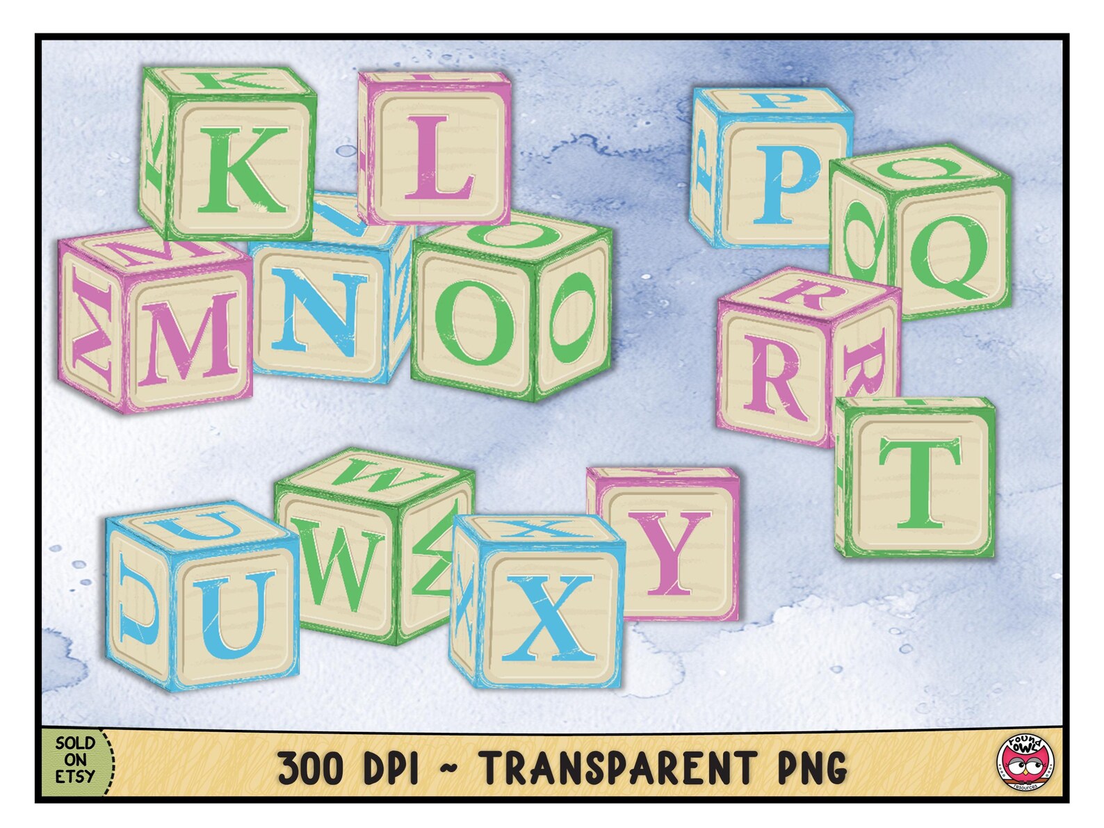 Alphabet Baby Blocks #1 - Etsy