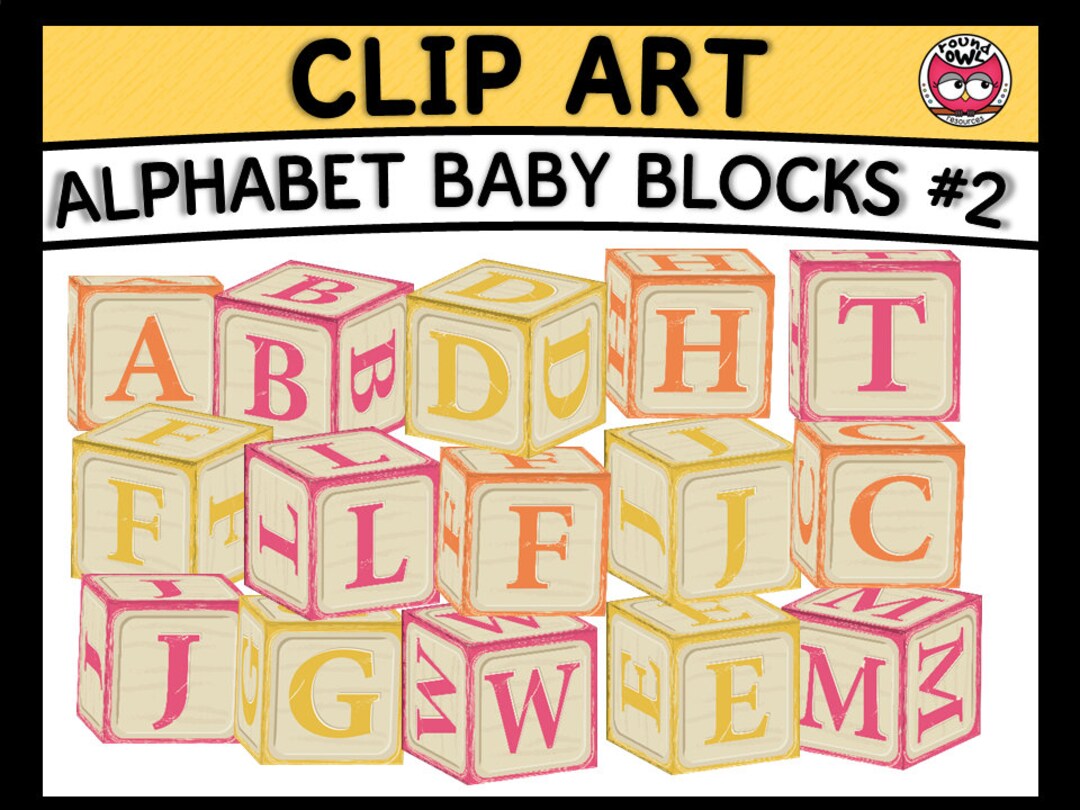 Alphabet Baby Blocks 2 - Etsy