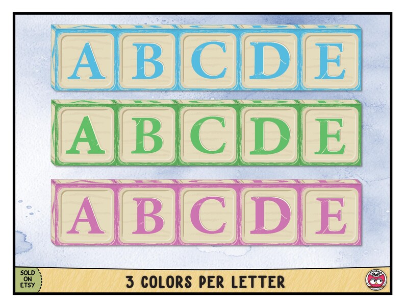 Alphabet Baby Blocks #1 - Etsy