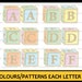 Alphabet Patterned Baby Blocks - Etsy