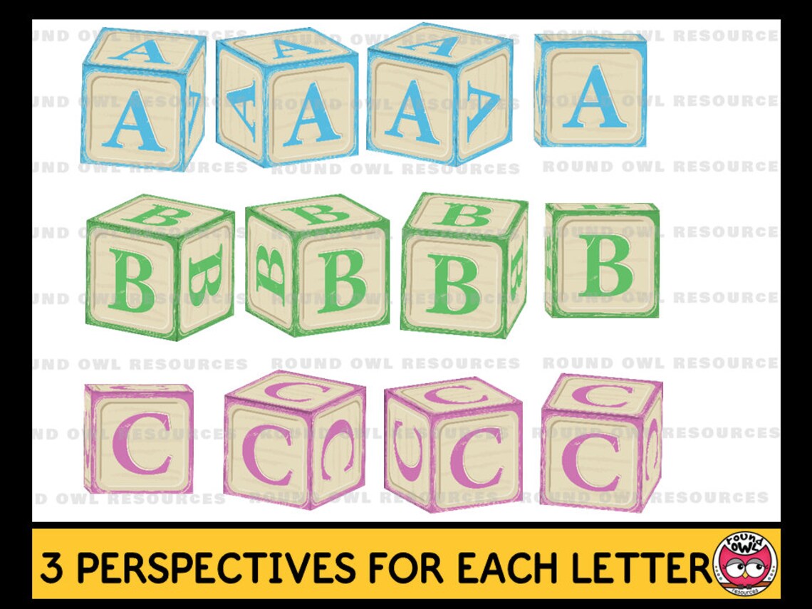 Alphabet Baby Blocks #1 - Etsy