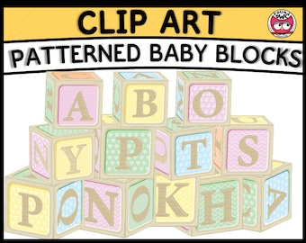 Alphabet Baby Blocks 1 - Etsy