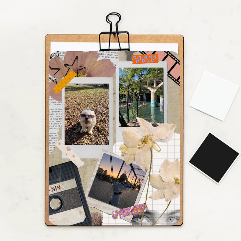 Fully Editable Polaroid Canva Template, Printable Customizable Digital ...