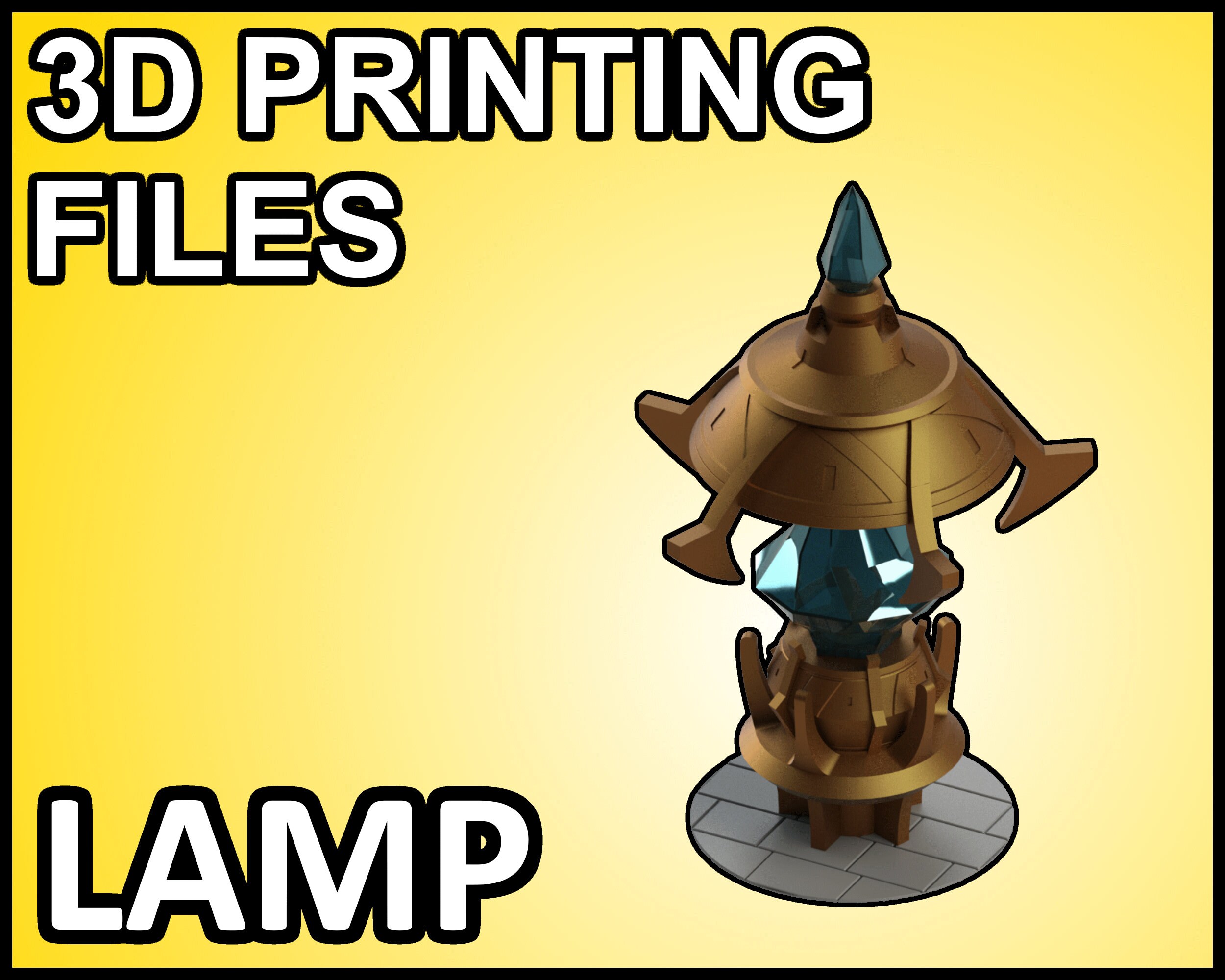 FFXIV Aethernet Shard Lamp 3D Printing Files - Etsy