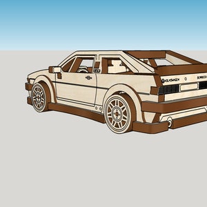 Set of Vector FILES for Make VW Scirocco MK2 . Layout File for Lasercut ...