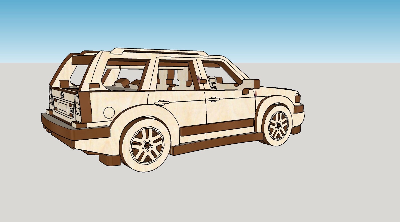 Set of VECTOR FILES for Make SUBARU Forester. Layout Files for Lasercut ...