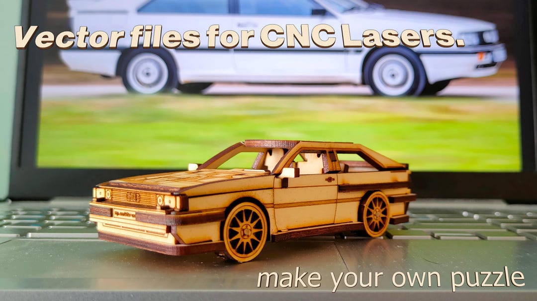 Set of VECTOR FILES for Make Audi Quattro Typ 85. Layout File for ...