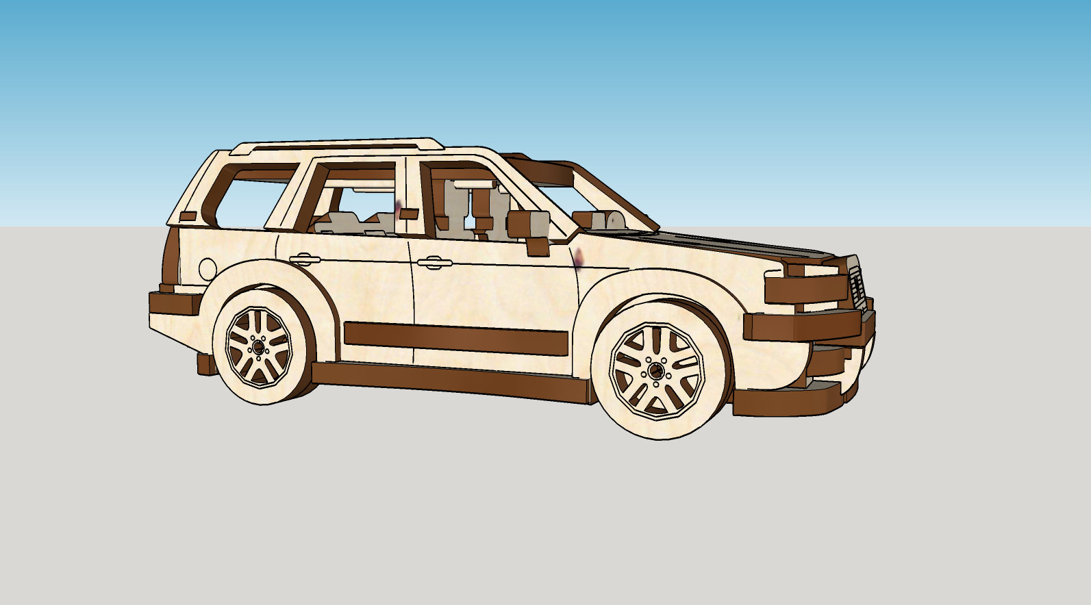 Set of VECTOR FILES for Make SUBARU Forester. Layout Files for Lasercut ...