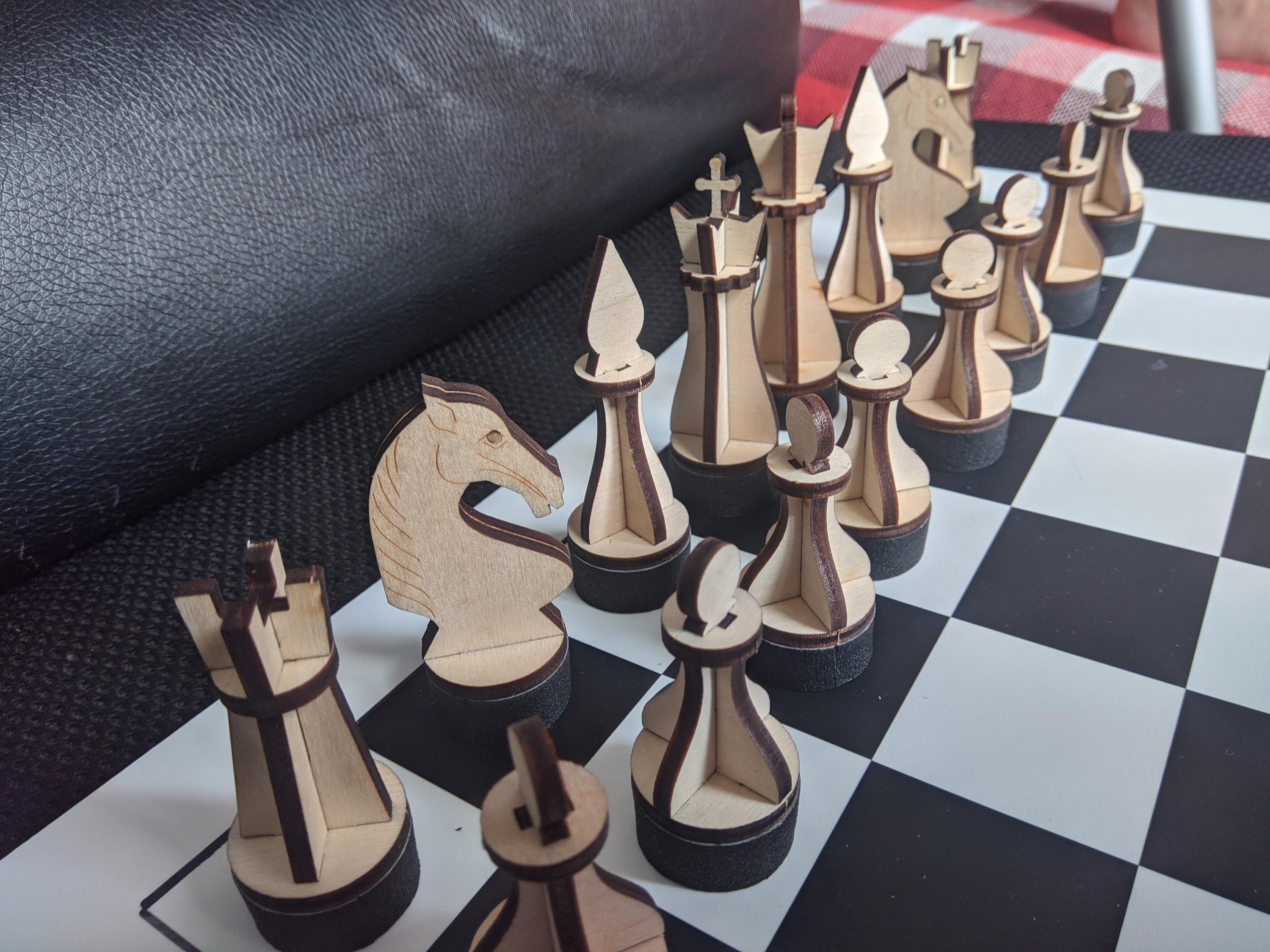 Vector file Layout ChessMate for Laser cutter machines. | Etsy