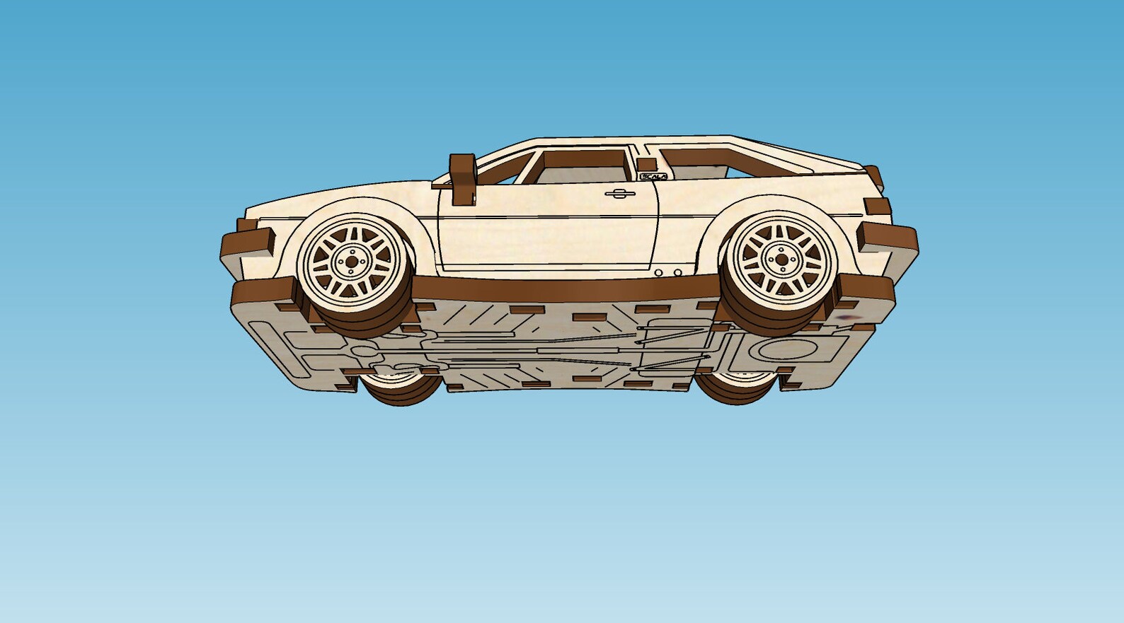 Set of Vector FILES for Make VW Scirocco MK2 . Layout File for Lasercut ...