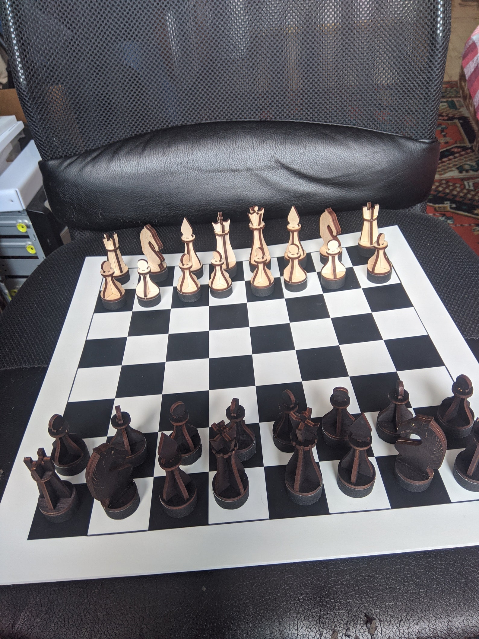 Vector File Layout Chessmate for Laser Cutter Machines. - Etsy